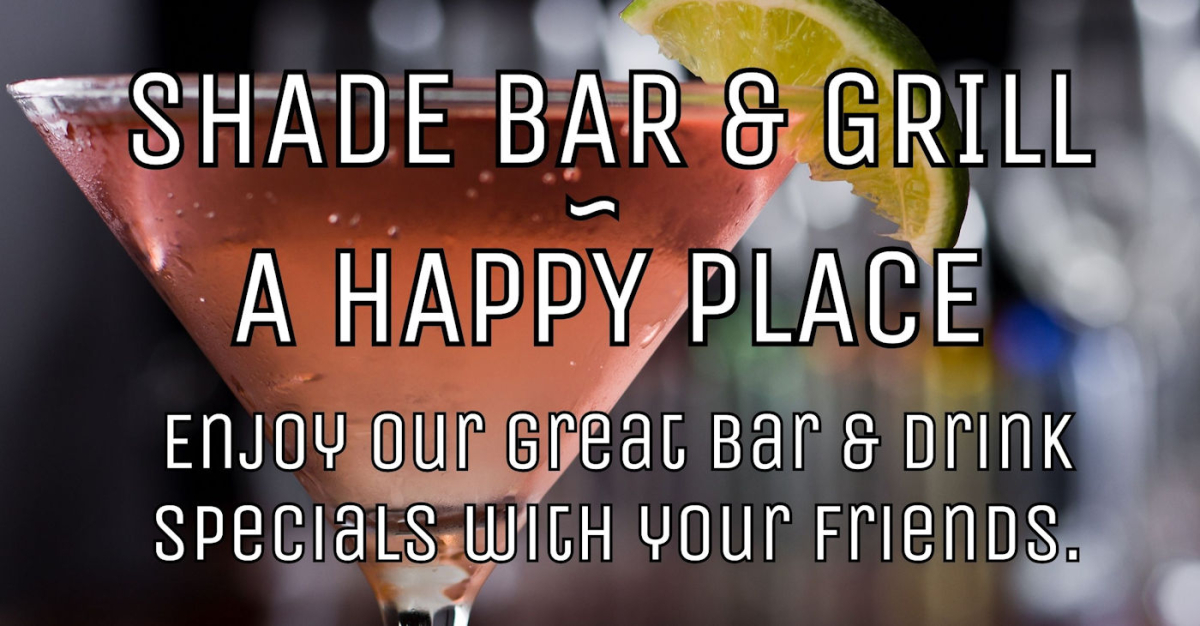 Shade Bar and Grill Windsor Locks | Downtown Windsor Locks Restaruant Menus
